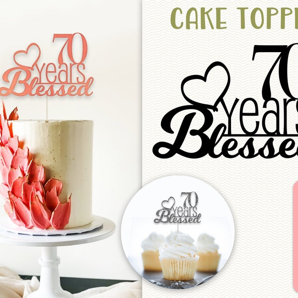 70 Years Blessed - Etsy