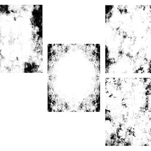 Grunge Scrapbook Overlays, 20 Distressed Paper Overlays, Letter Size ...