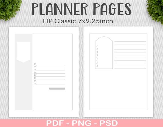 Editable Goals Planner Template Happy Planner Classic Journal - Etsy