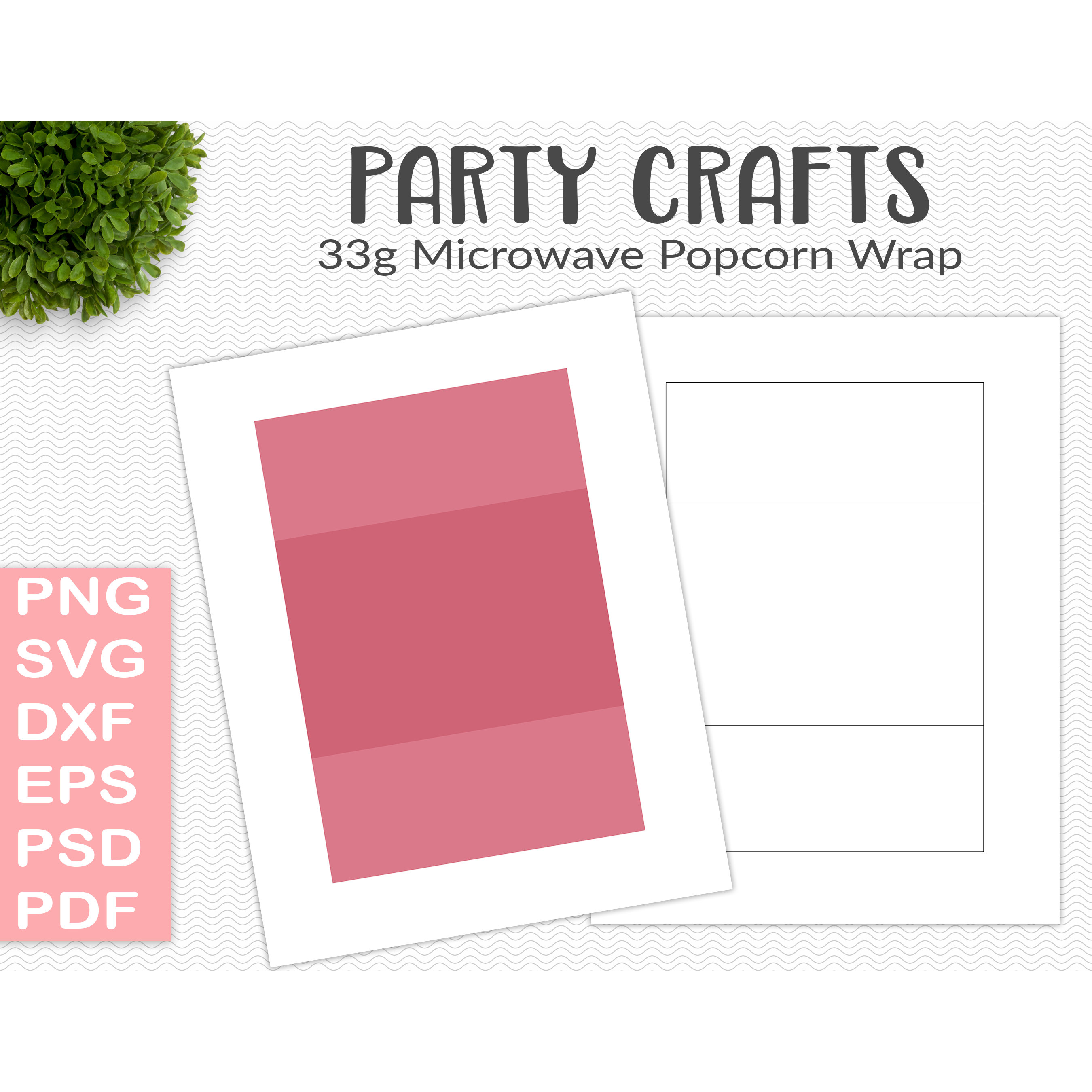 Microwave Popcorn Wrappers Printable