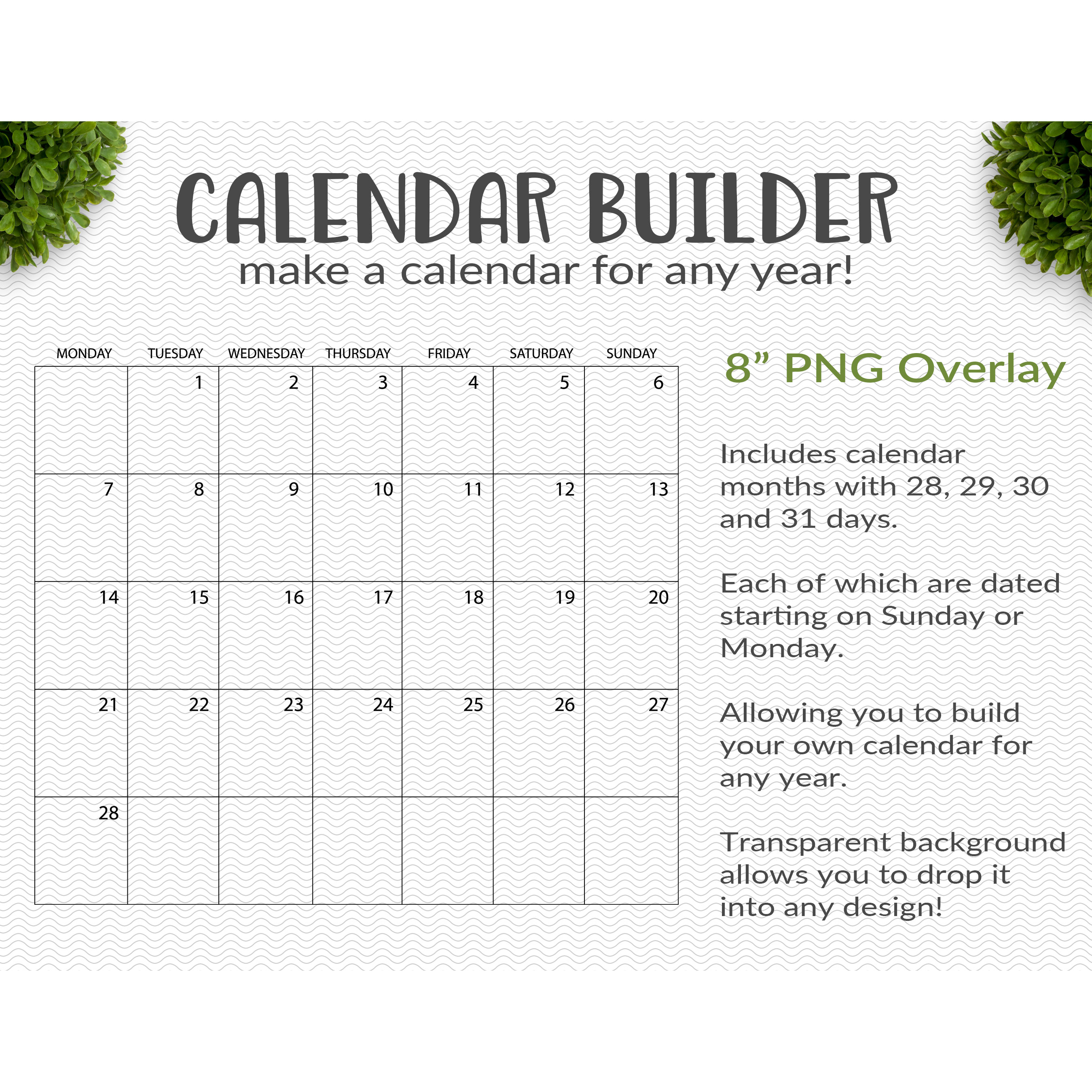 Create Your Own Calendar