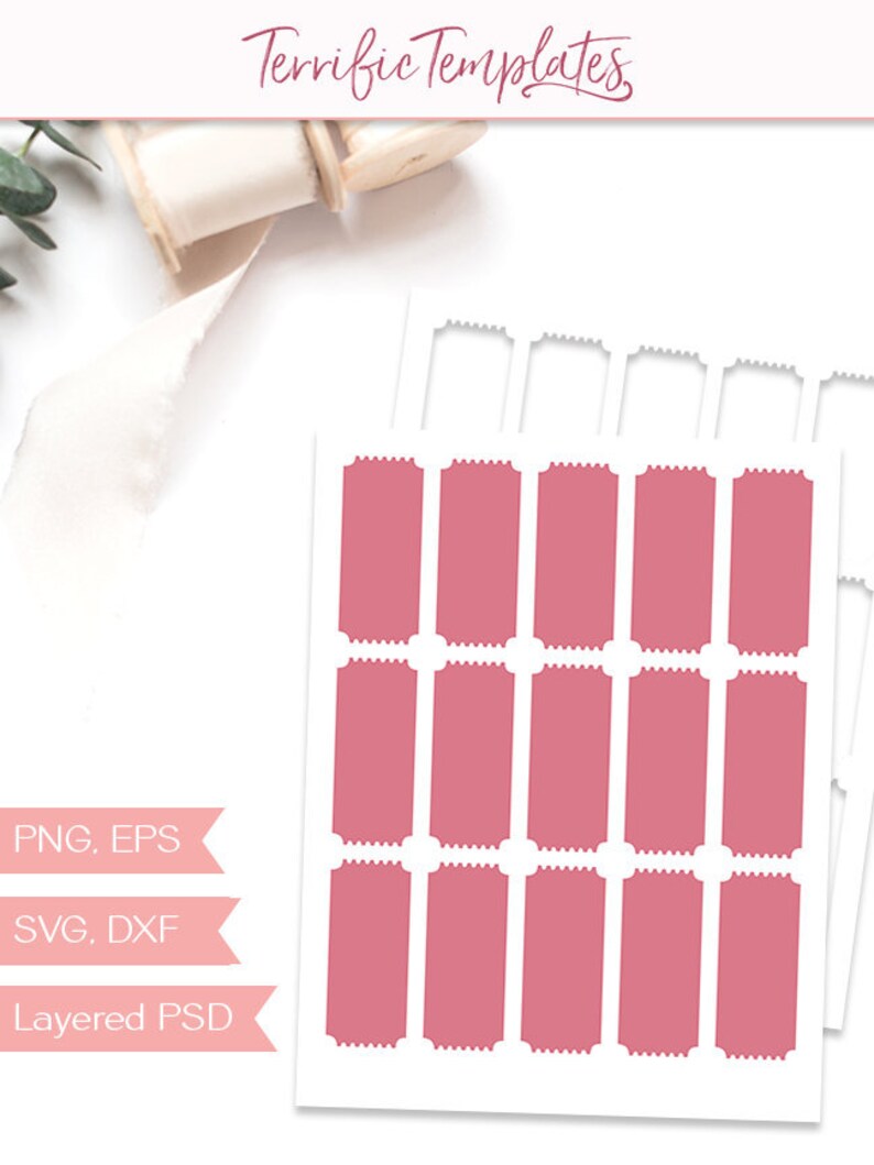 Ticket Stub Design Template Party Printable Craft Template | Etsy