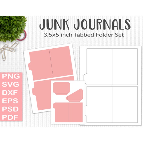 Folder Tabs Template - Etsy