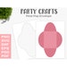 Petal Envelope Template Party Printable Craft Template Gift - Etsy
