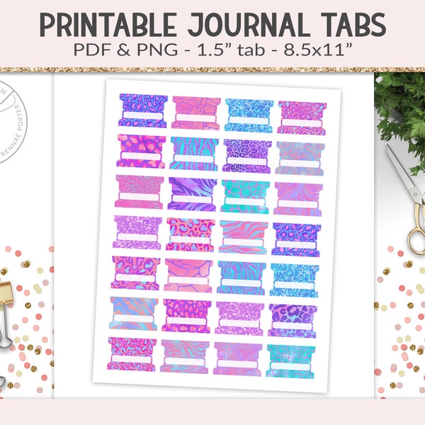 Printable Tabs - Etsy