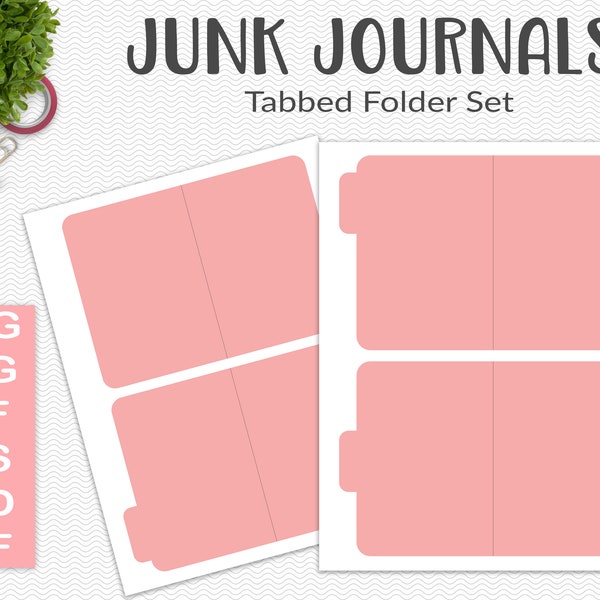Tabbed File Folders Svg - Etsy