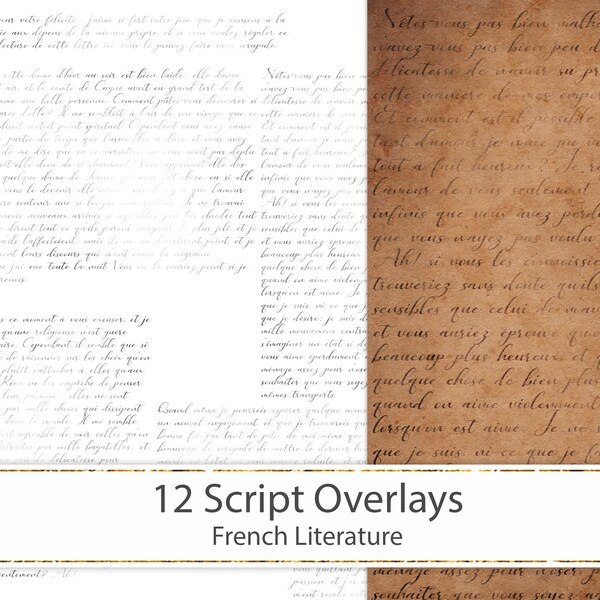 French Script Paper - Etsy