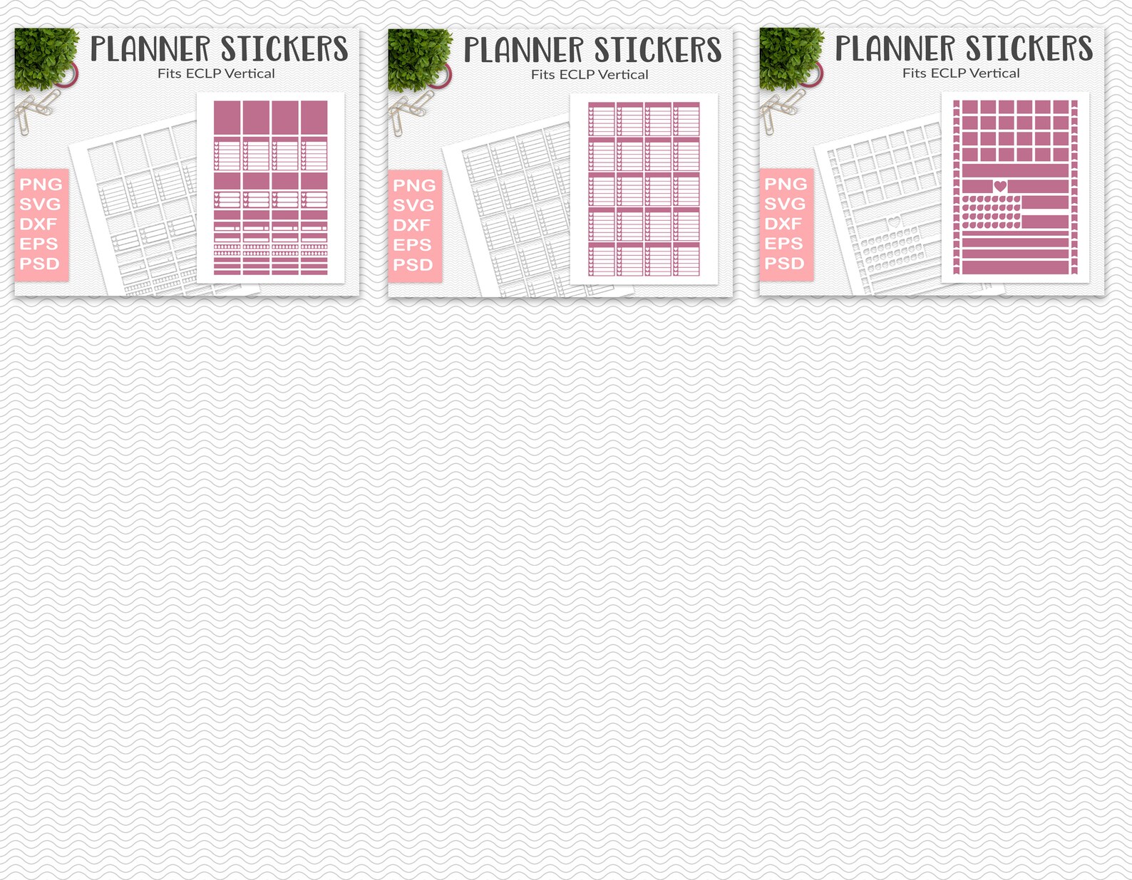 Planner Sticker Bundle 30 Template Sheets for EC Weekly - Etsy