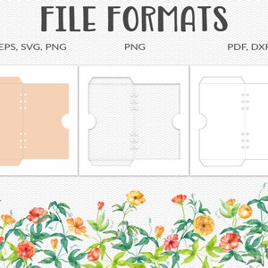 A5 Pocket Folder Template Blank Binder Pockets Svg Cut File - Etsy