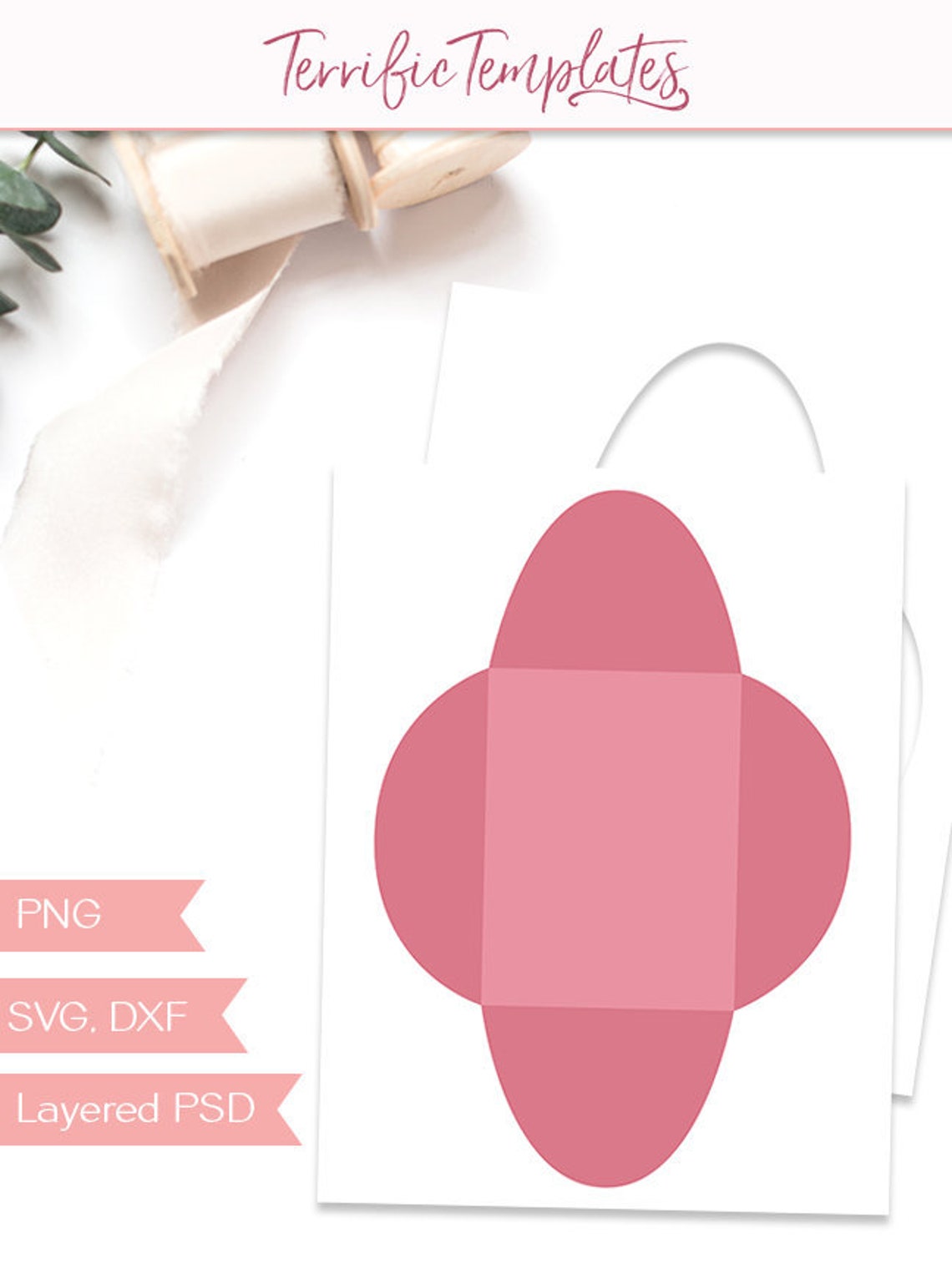 Petal Envelope Template Party Printable Craft Template Gift | Etsy