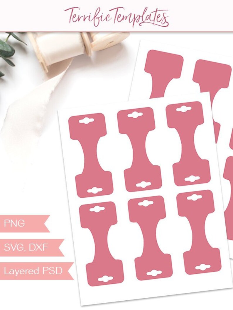 Necklace or Bracelet Display Template 2 Wide Jewelry | Etsy