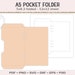 A5 Pocket Folder Template, Blank Binder Pockets, Svg Cut File Planner ...