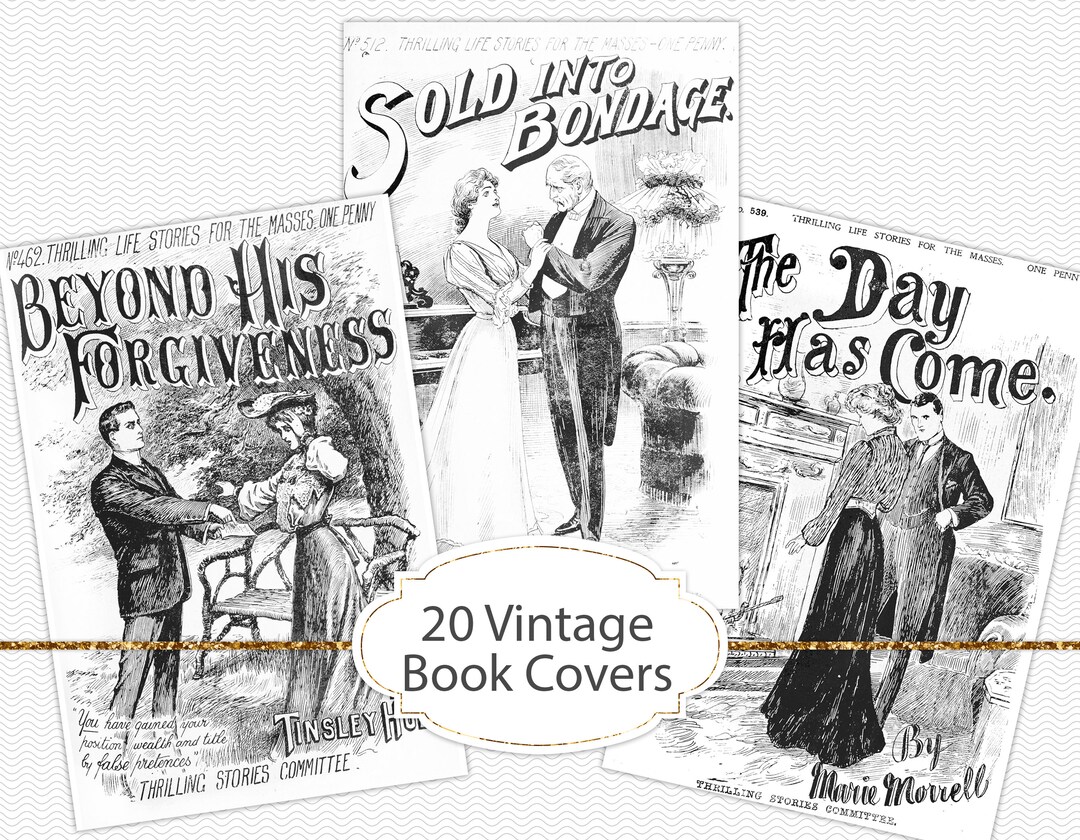 Victorian Book Covers Penny Dreadful Novel Covers Vintage - Etsy