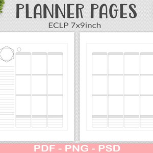 Editable Weekly Planner Template Ring Binder Journal 2 Page - Etsy