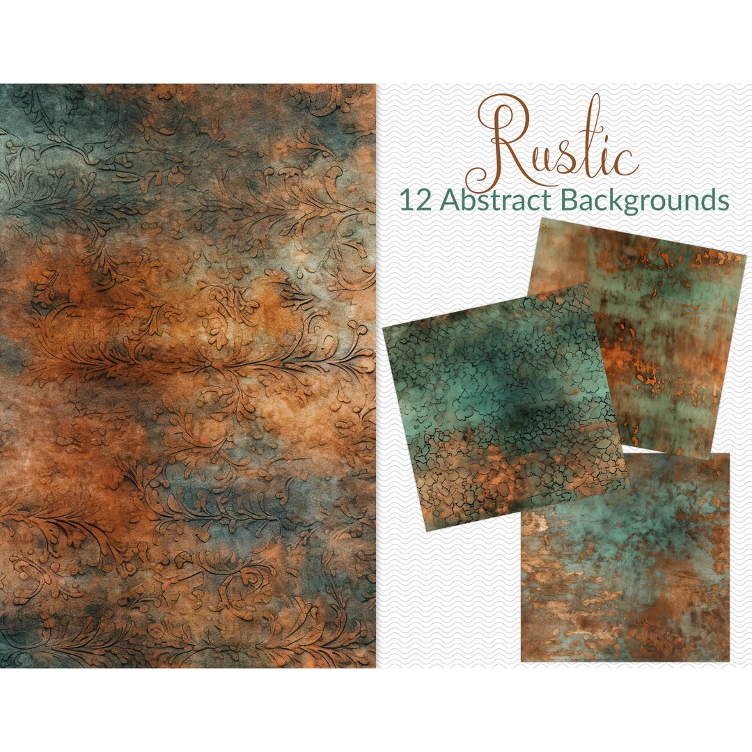 Rust and Copper Texture Papers Junk Journal Design Supplies - Etsy