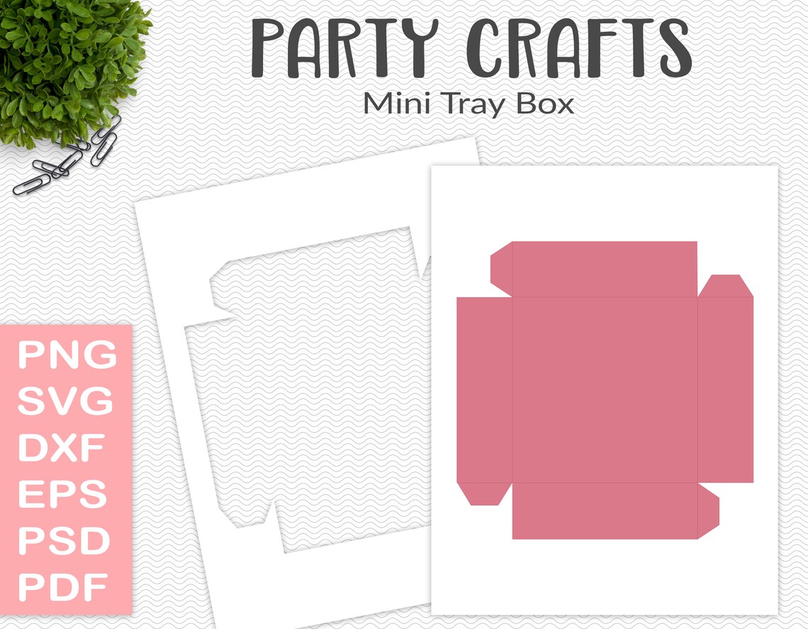Small Paper Tray 4.5 Inch Squared Serving Box Party - Etsy