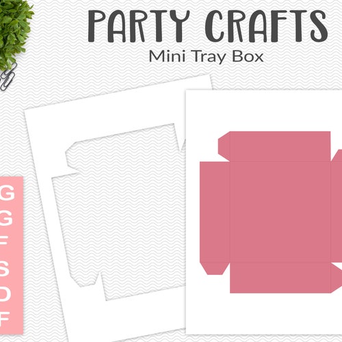Small Paper Tray 4.5 Inch Squared Serving Box Party - Etsy