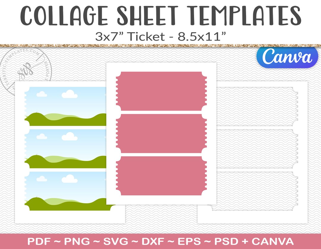 Ticket Stub Template Party Printable Svg Craft Cutting File - Etsy Israel