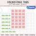 Tabs Template, Blank Fold-over Tabs, Svg Cut File Planner Journal Tab ...