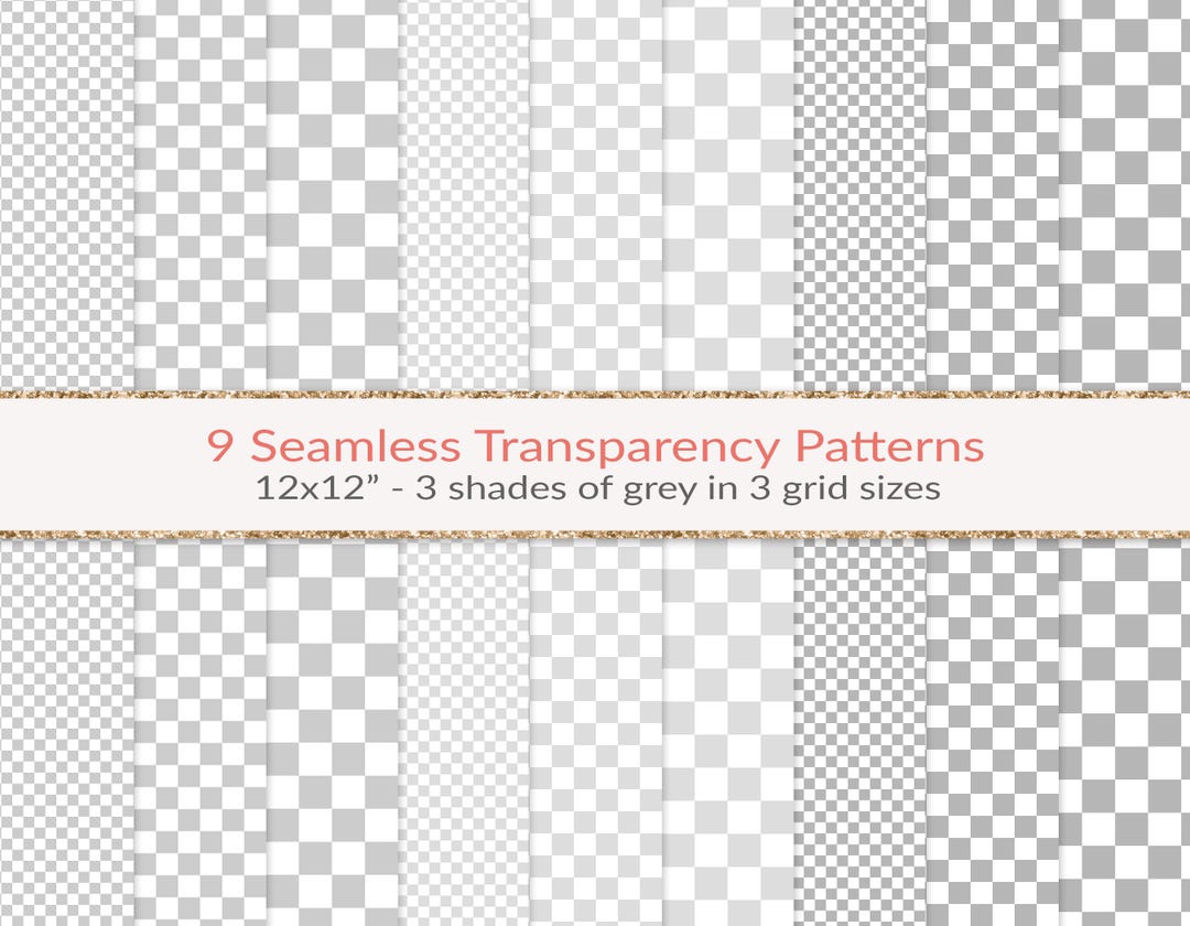 Transparent Background Mock-up Pattern, Seamless Grey Grid for Creating ...