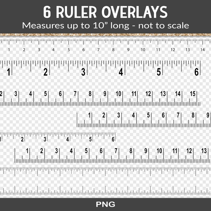 Printable Inch Ruler - Etsy