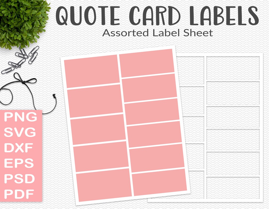 Word Strips Template Printable Quotes Layout Svg Cut File - Etsy