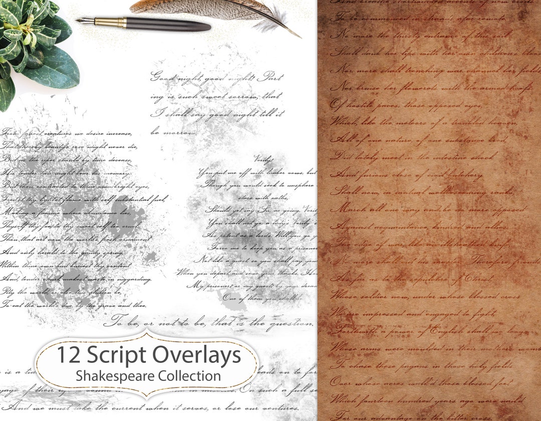 Grunge Script Overlays PNG Handwriting Text Clipart Ink - Etsy Canada