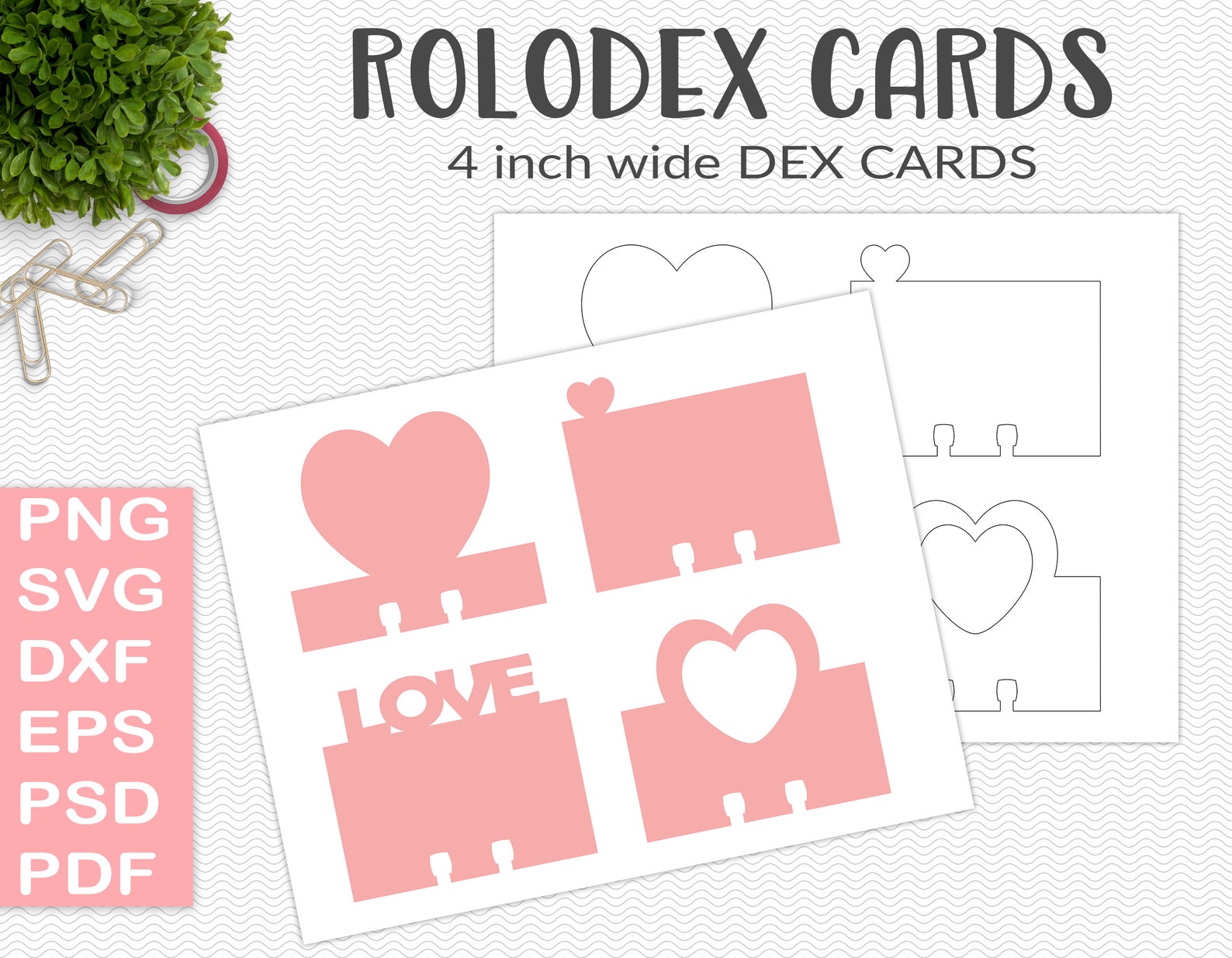 Dex Card Template Blank Rolodex Craft Cards Svg Cut File - Etsy