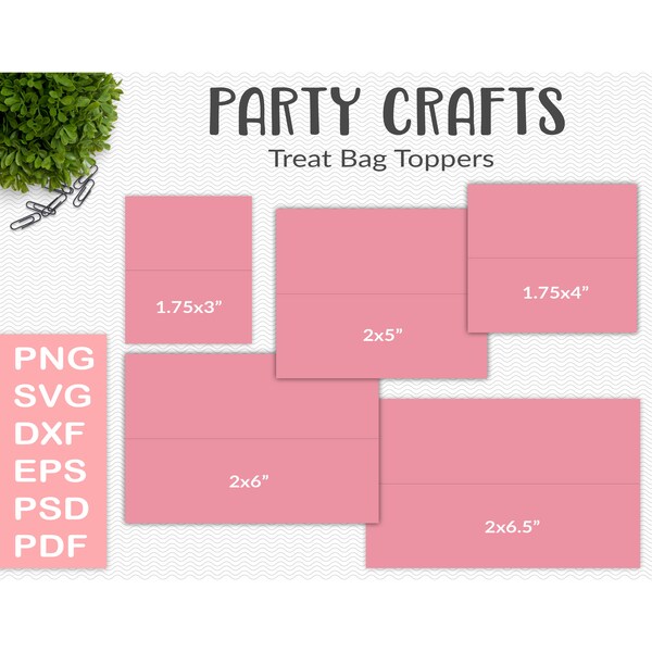 Treat Bag Toppers - Etsy