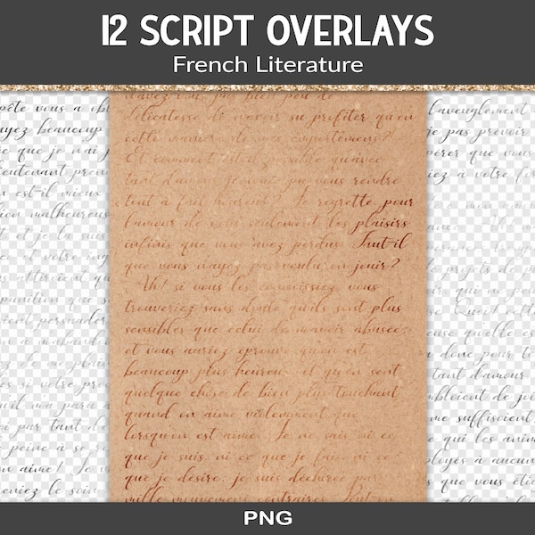 French Script Paper - Etsy