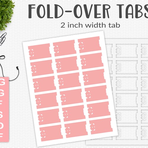 A4 Tab Dividers-6 Tabs SVG Planning Clipart Cut File - Etsy