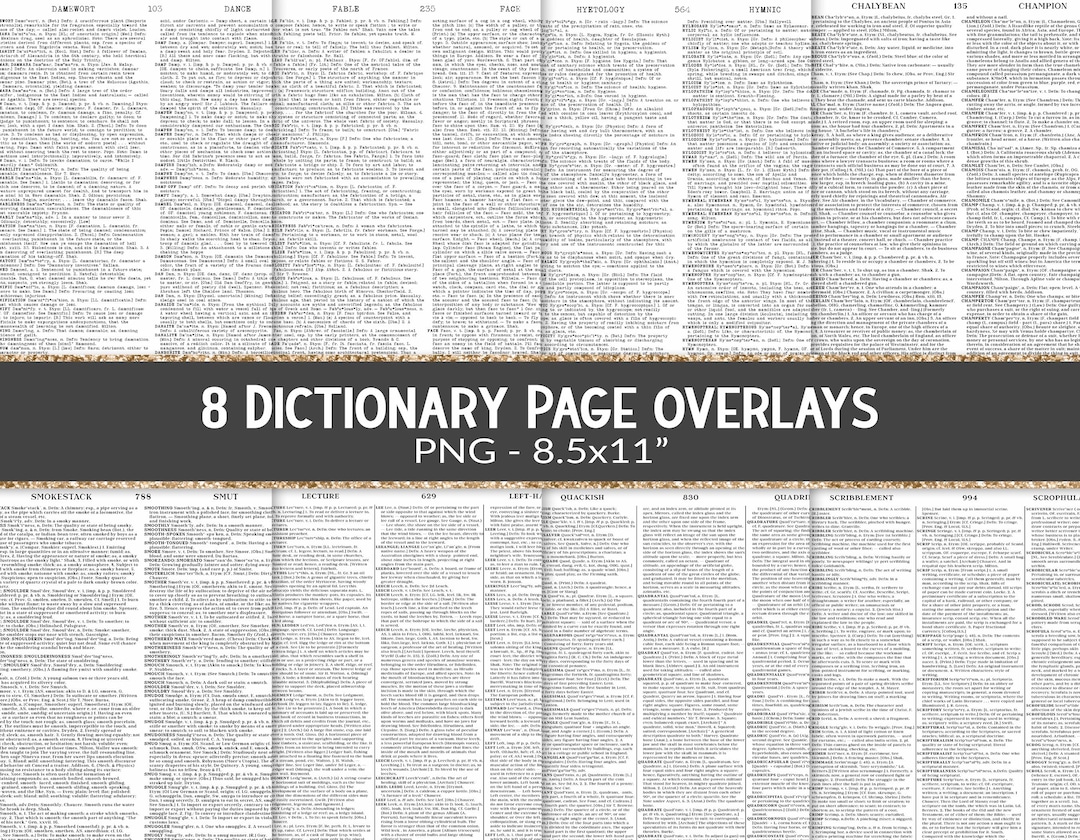 Dictionary Page Overlays, Typewriter Text Letter Size Png, Writing ...