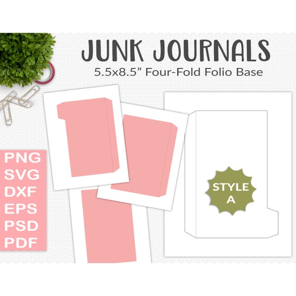 Tabbed Folio Template - Etsy