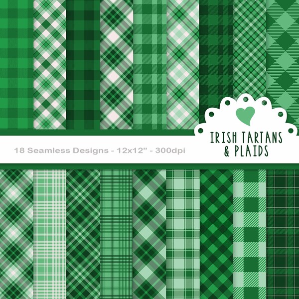 Green Digital Paper - Etsy