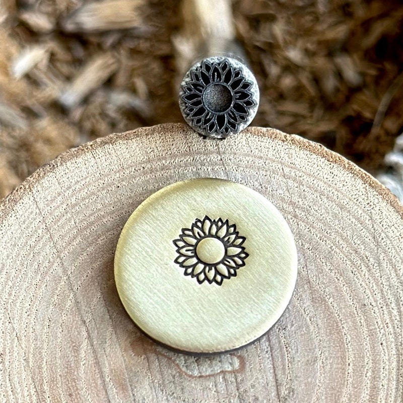 Sunflower Stamp - Etsy