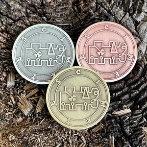 SEAL OF CIMEIES Goetia Coin Cimeries Coin, Pendant, Keychain, Pin Badge ...