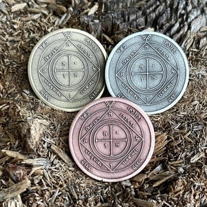 5th SATURN SEAL Coin || the Fifth Pentacle of the Saturn Coin ...