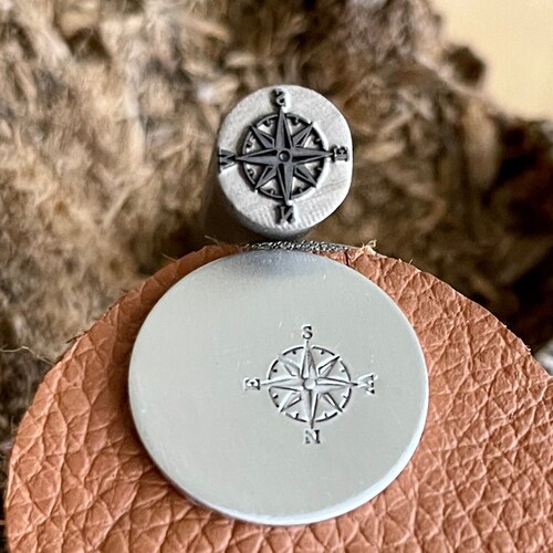 COMPASS METAL STAMP Compass Metal Die Metal Stamps - Etsy