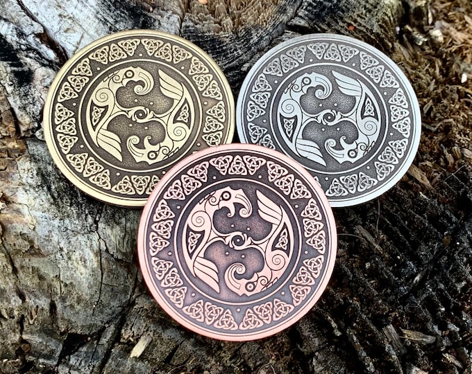 FENRIR Coin FENRIR Pendant FENRIR Keychain Fenrir Pin Badge - Etsy