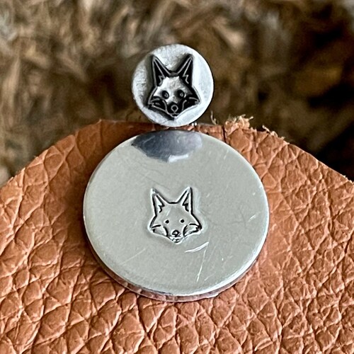 FOX METAL STAMP Fox Head Metal Die Metal Stamps - Etsy
