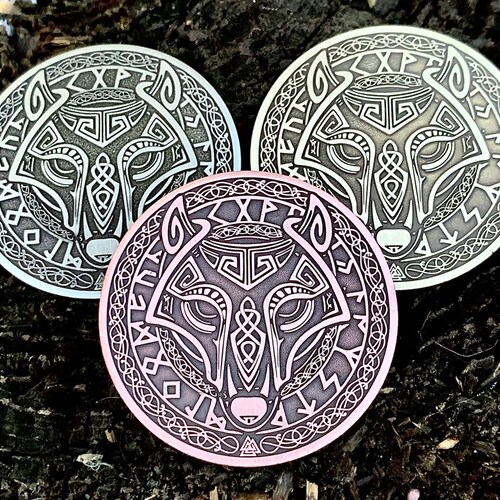 FENRIR Coin FENRIR Pendant FENRIR Keychain Fenrir Pin Badge | Etsy