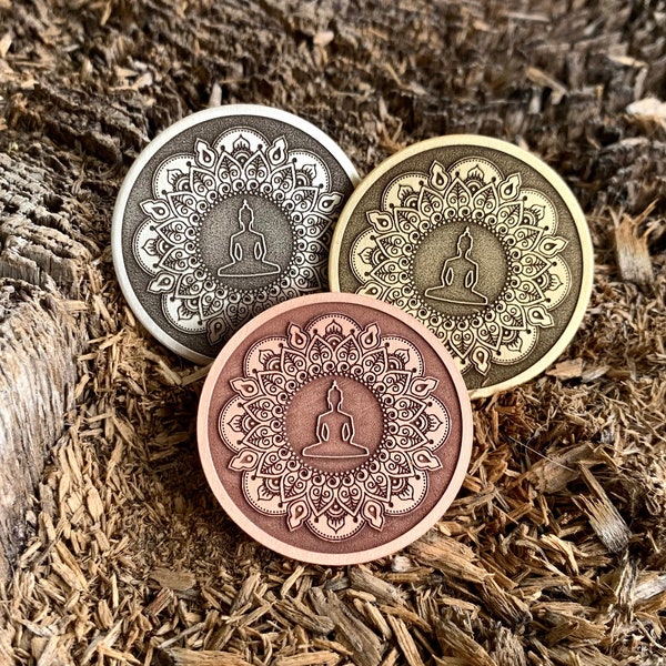 Gold Buddha Coin - Etsy