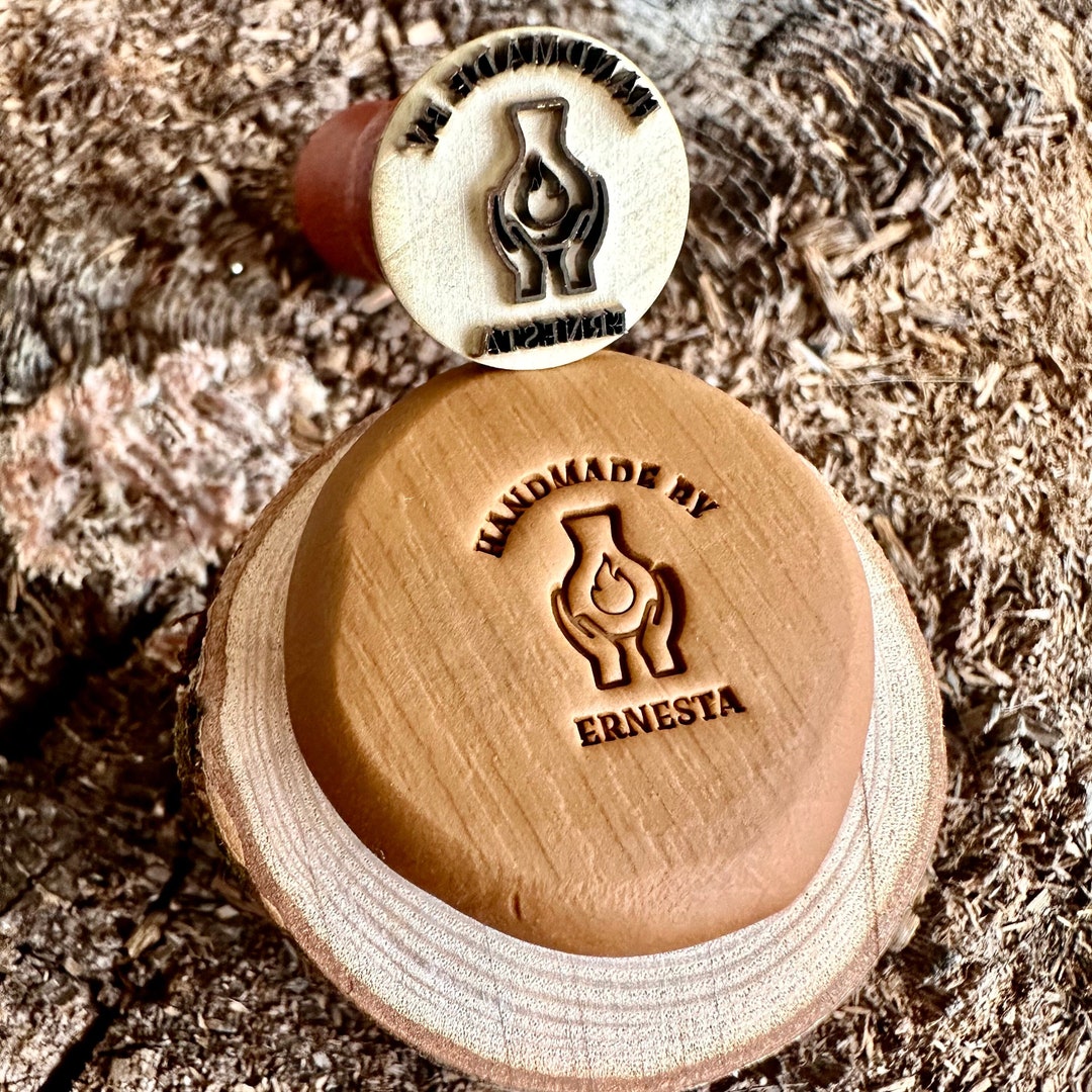 CUSTOM CLAY STAMP || Custom Pottery Stamp || Custom Makers Mark Stamp ...