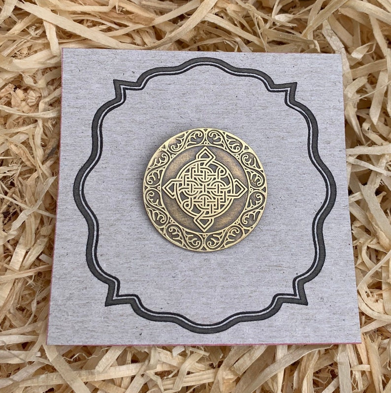 Celtic Knot Pendant, Coin, Keychain, Pin Badge - Etsy