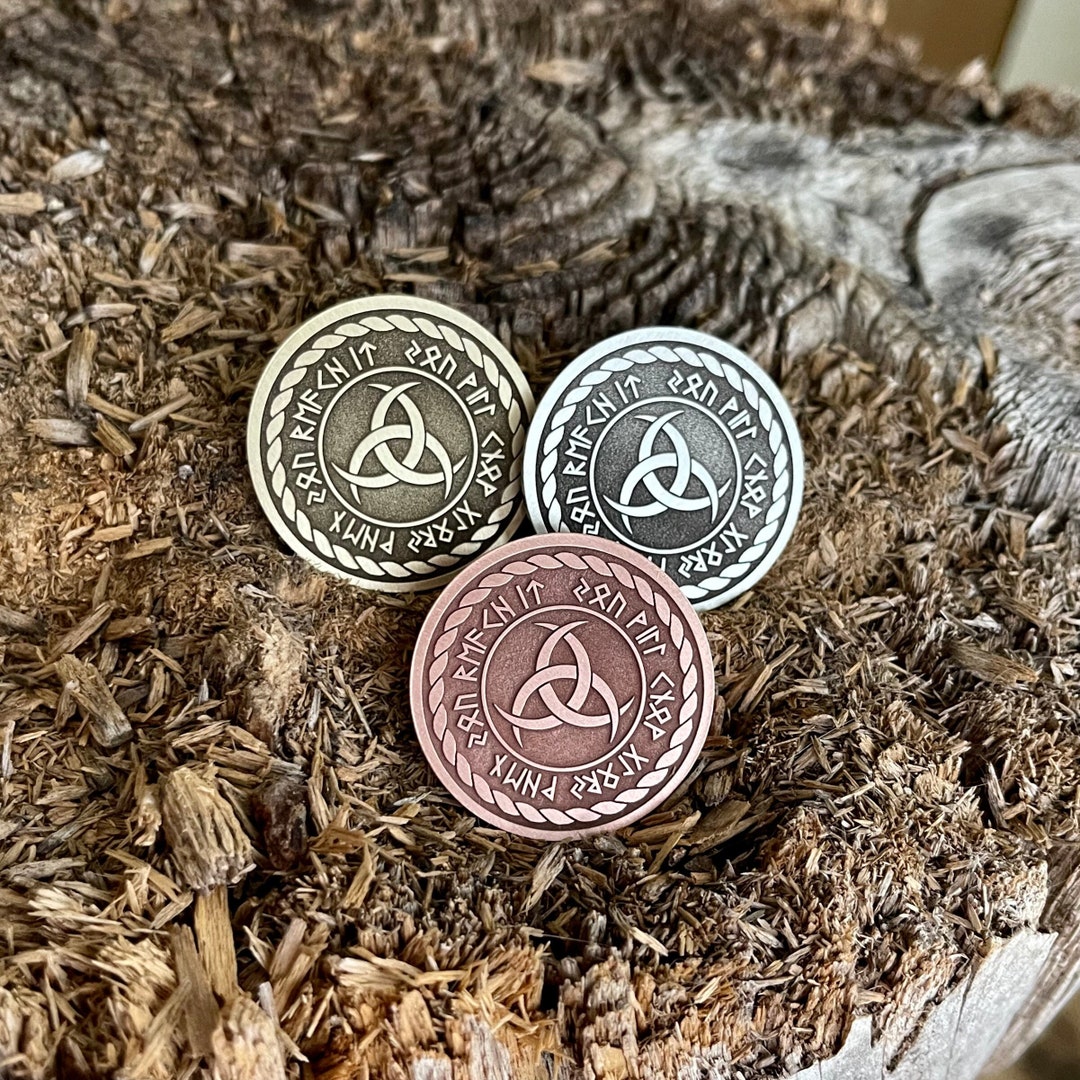 ODIN'S HORN || the Triple Horn of Odin Coin | Keychain | Pendant | Pin ...