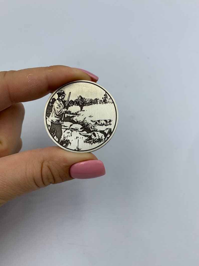 CUSTOM Coin Pendant Keychain or Pin 33 mm 129 inch | Etsy