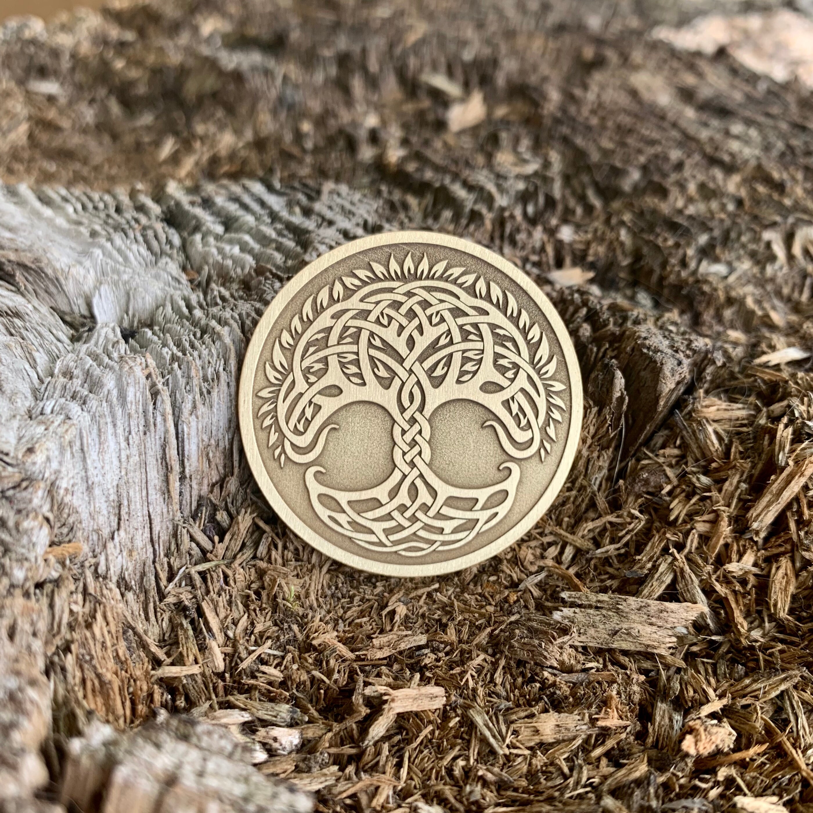 TREE of LIFE Coin Souvenir Pendant Keychain Pin - Etsy