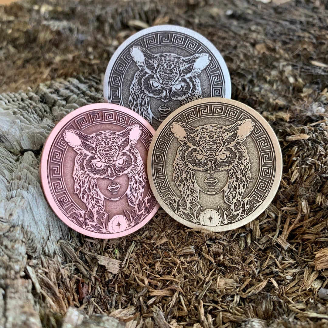 ATHENA || Goddess of Wisdom || Greek Mythology Coin | Pendant ...