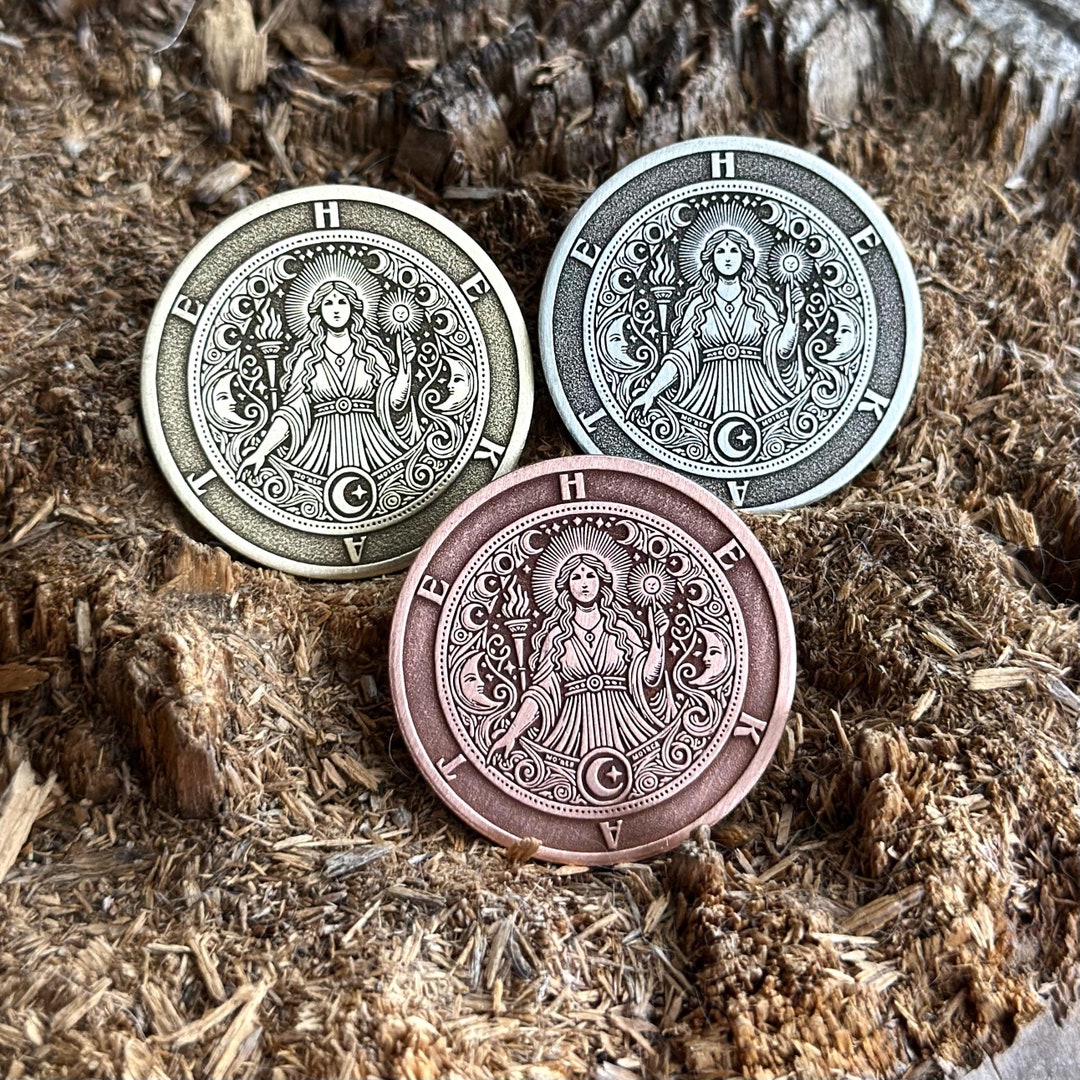 HEKATE MOTHER Coin || Hekate Coin || Hecate Amulet Charm | Hekate ...