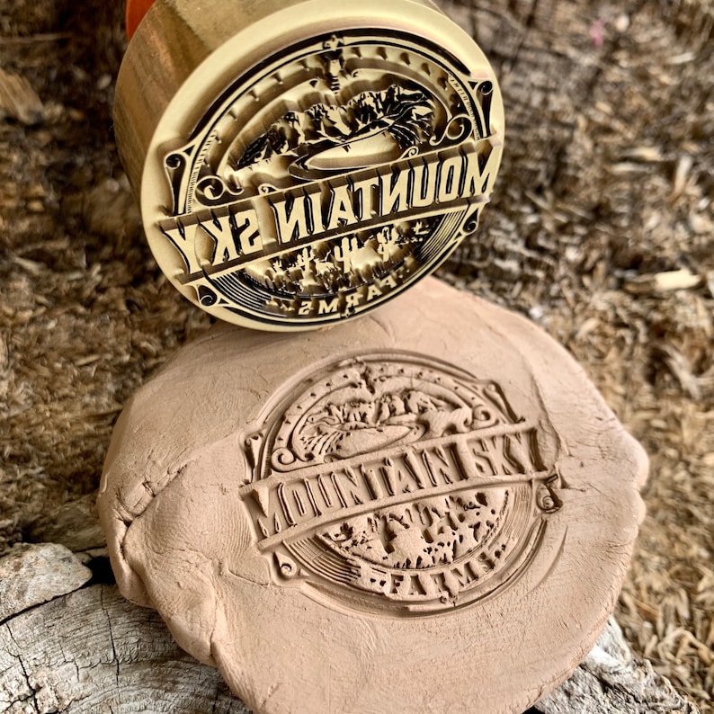 CUSTOM CLAY STAMP Custom Pottery Stamp Custom Pottery - Etsy